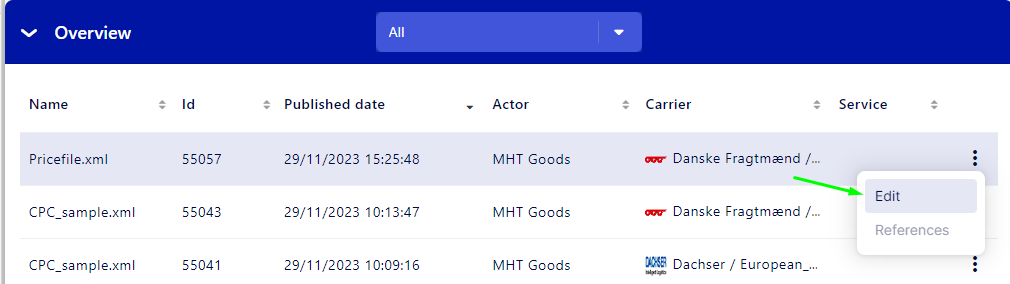 Add a fee using the CPC interface – nShift