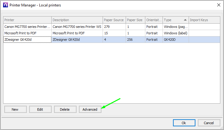 Error message: "Printer offline". No label is printed – nShift