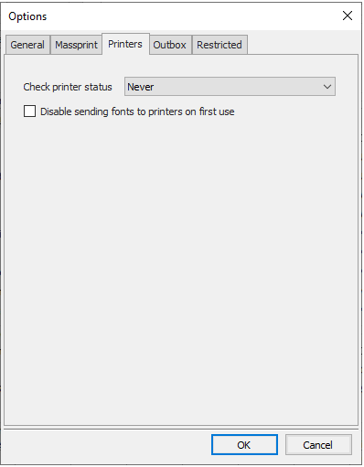Error message: "Printer offline". No label is printed – nShift