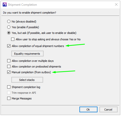 Set up and configure Shipment Completion – nShift