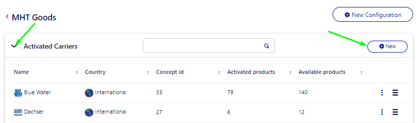 Setting up a carrier (self service) – nShift Help Center