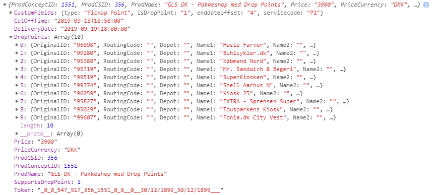 Retrieving Drop Points – nShift