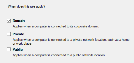 Opening Windows Firewall for client connections to server – nShift
