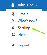 API configuration setup – nShift