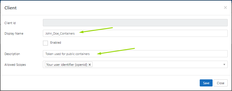 API configuration setup – nShift