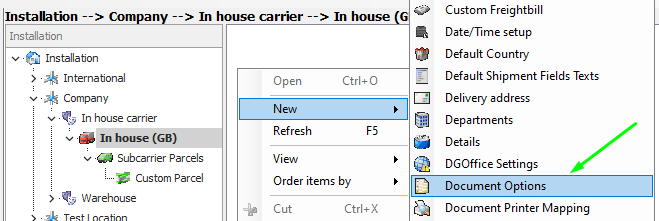 Setting up a custom carrier – nShift