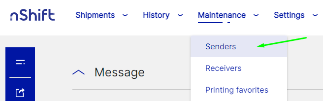Getting started with nShift Delivery 3: Add a sender – nShift